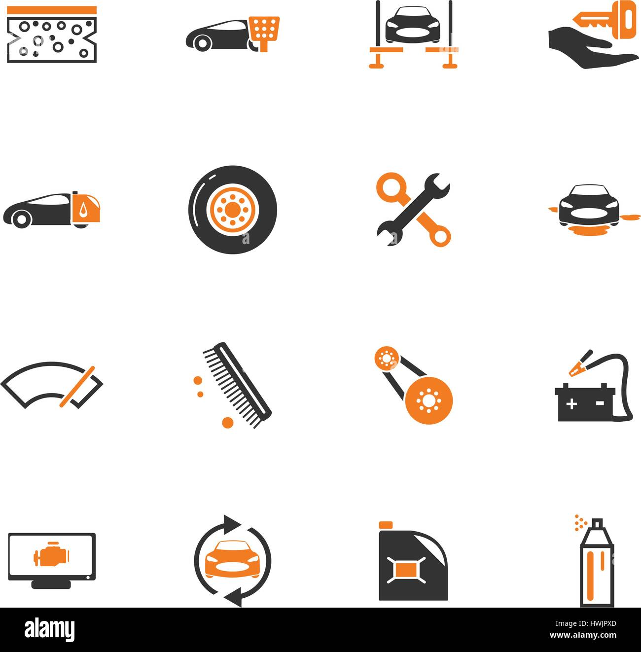 Car shop icon set for web sites and user interface Stock Vector Image ...