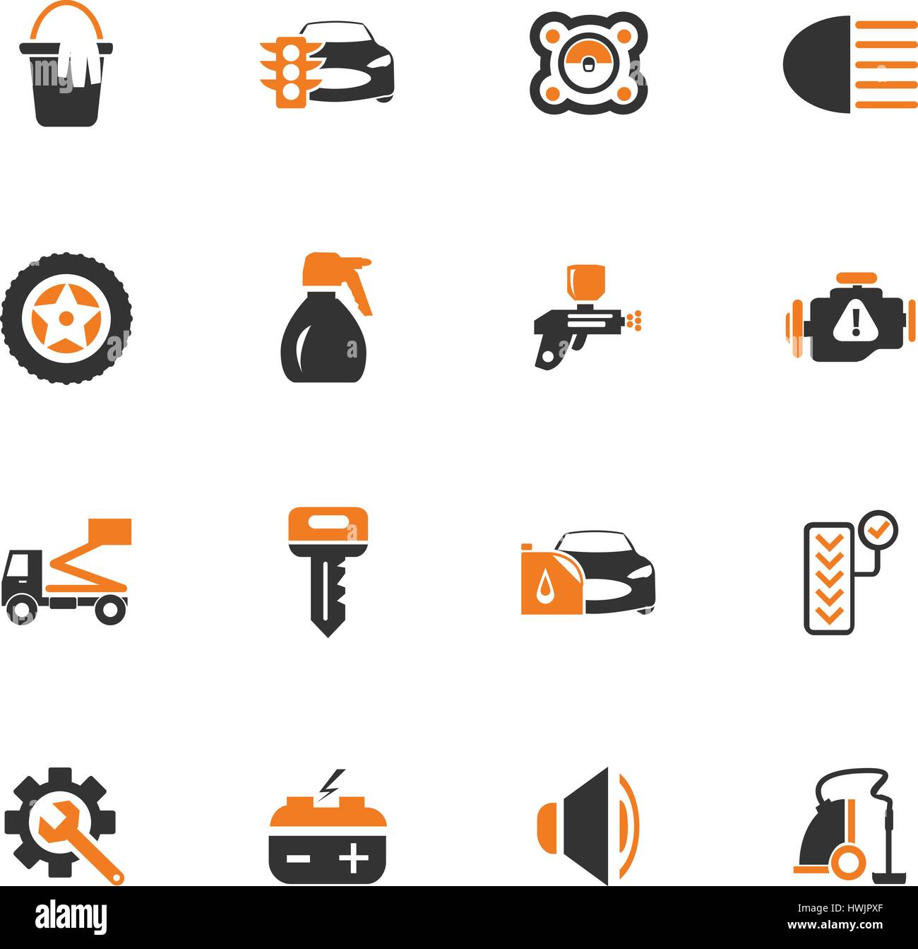 Car shop icon set for web sites and user interface Stock Vector Image ...
