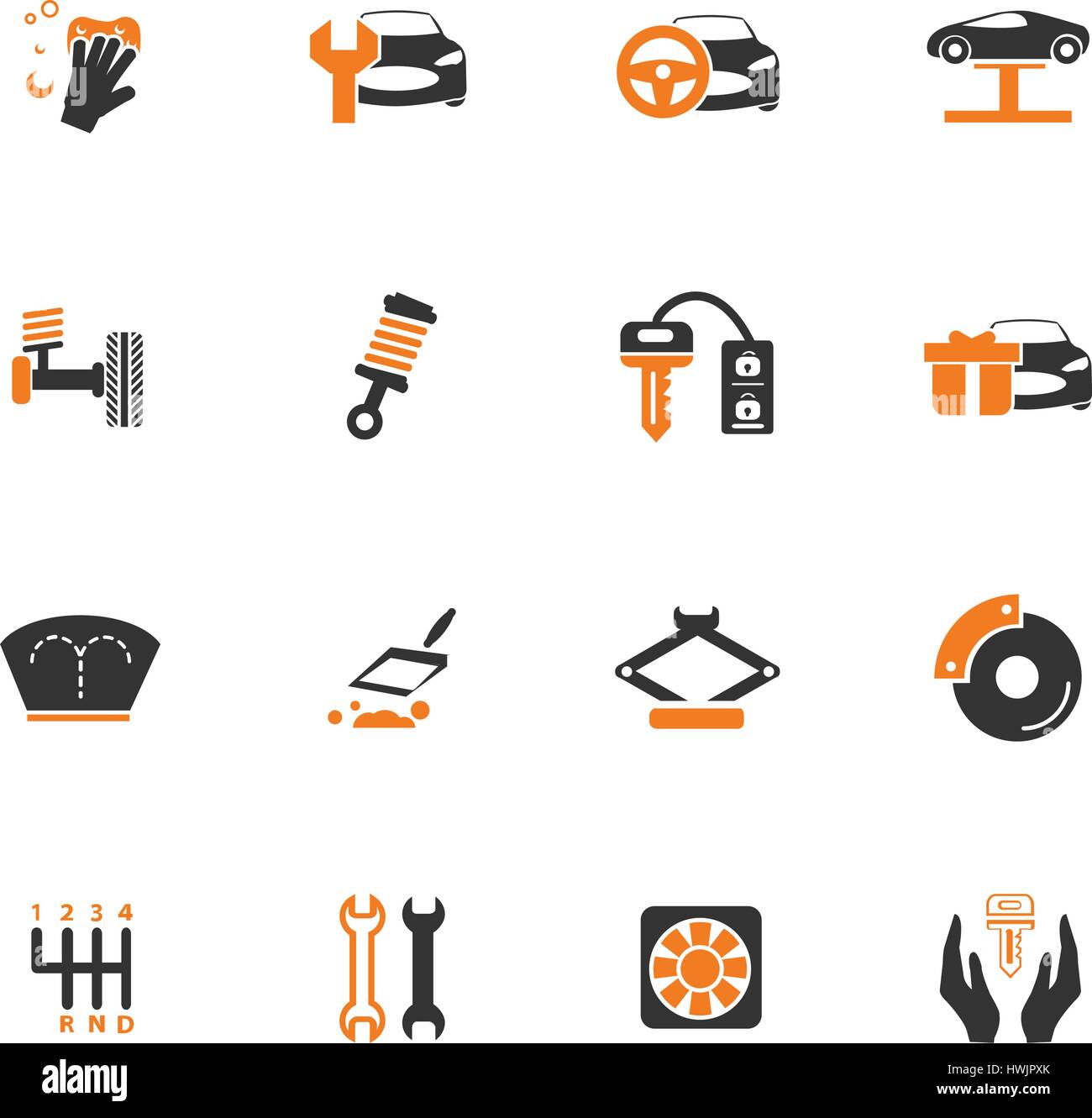 Car shop icon set for web sites and user interface Stock Vector Image ...