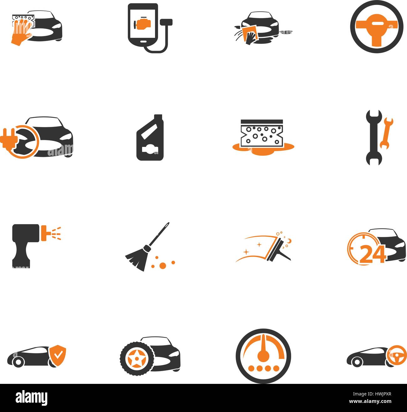 Car shop icon set for web sites and user interface Stock Vector Image ...