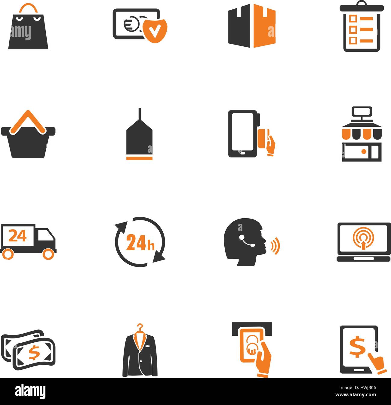 E-commerce icon set for web sites and user interface Stock Vector Image ...