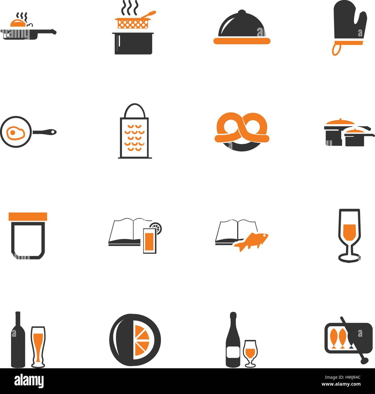 Food and kitchen symbol for web icons Stock Vector Image & Art - Alamy