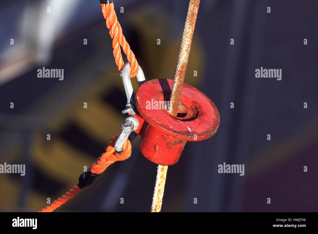 Boat fairlead hi-res stock photography and images - Alamy