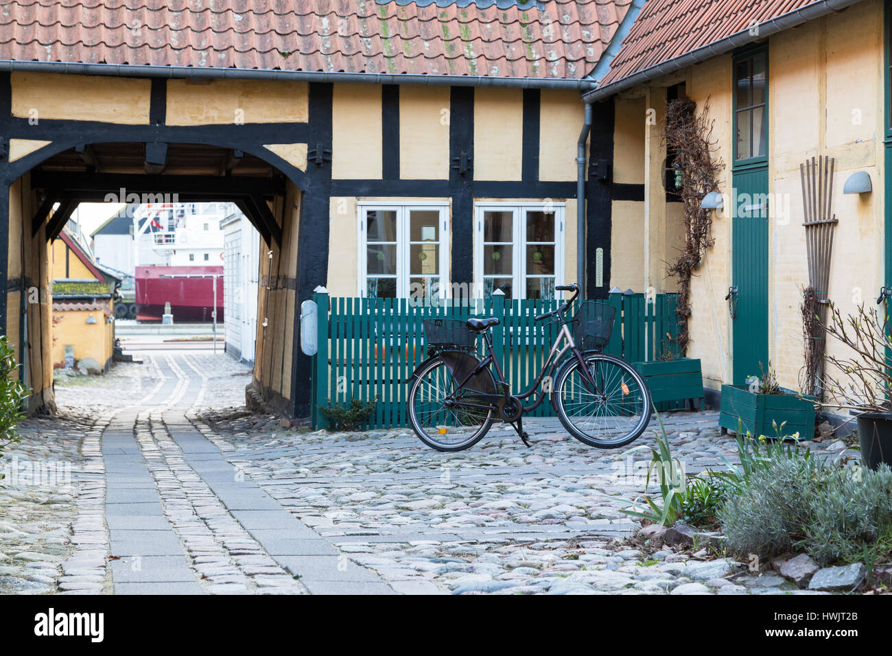Medieval architecture in Nakskov, Denmark Stock Photo - Alamy
