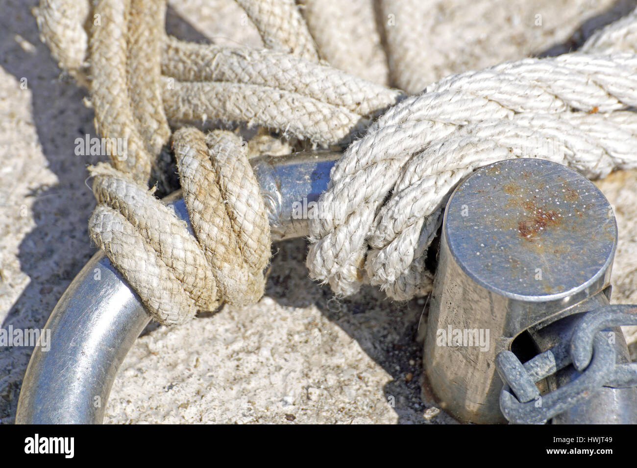 nautical anchor chains Stock Photo - Alamy