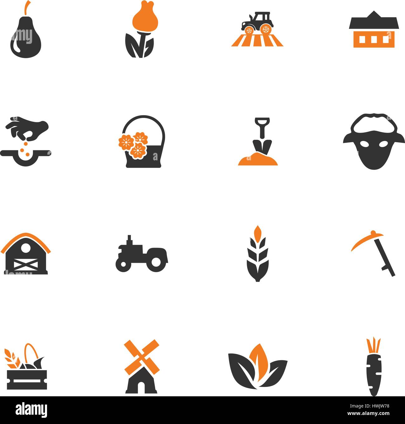 Agricultural icons hi-res stock photography and images - Alamy