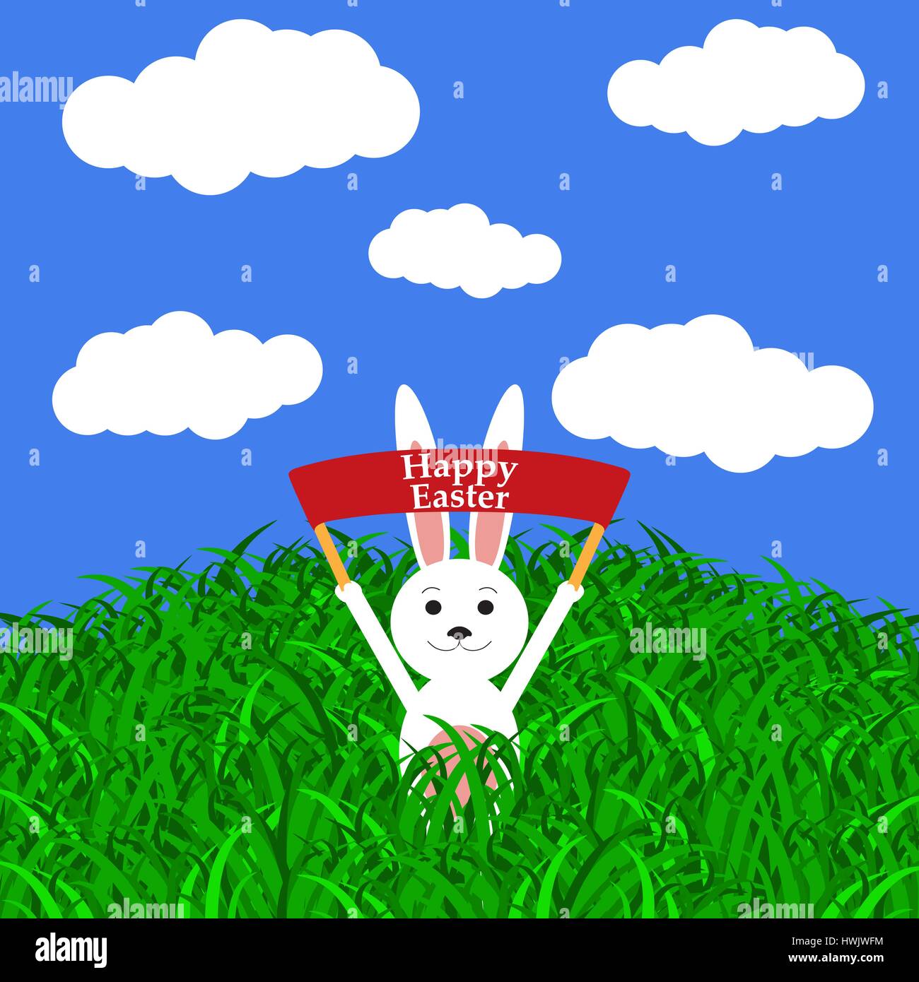 Clipart easter bunny Stock Vector Images - Alamy