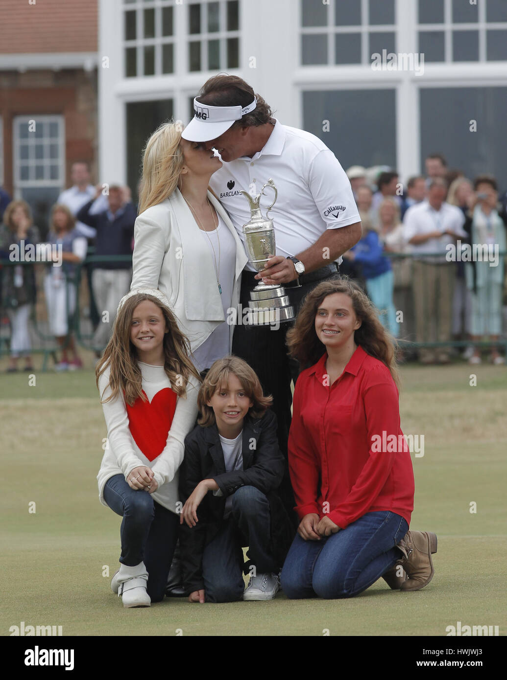 PHIL MICKELSON FAMILY THE OPEN CHAMPION THE OPEN CHAMPION MUIRFIELD ...