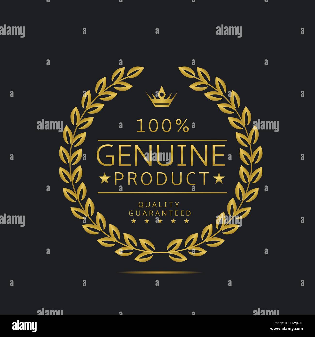 Genuine product label Stock Vector Image & Art - Alamy