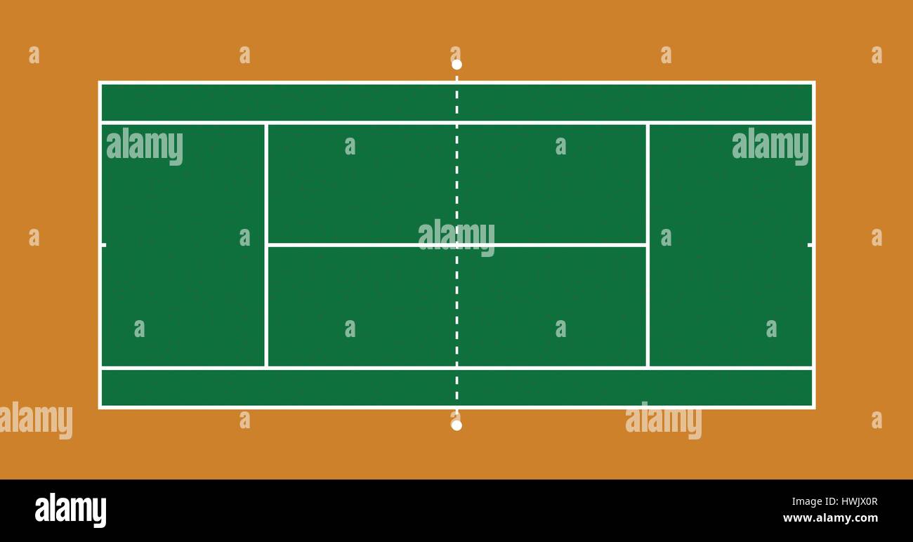 Tennis court illustration Stock Vector Image & Art - Alamy