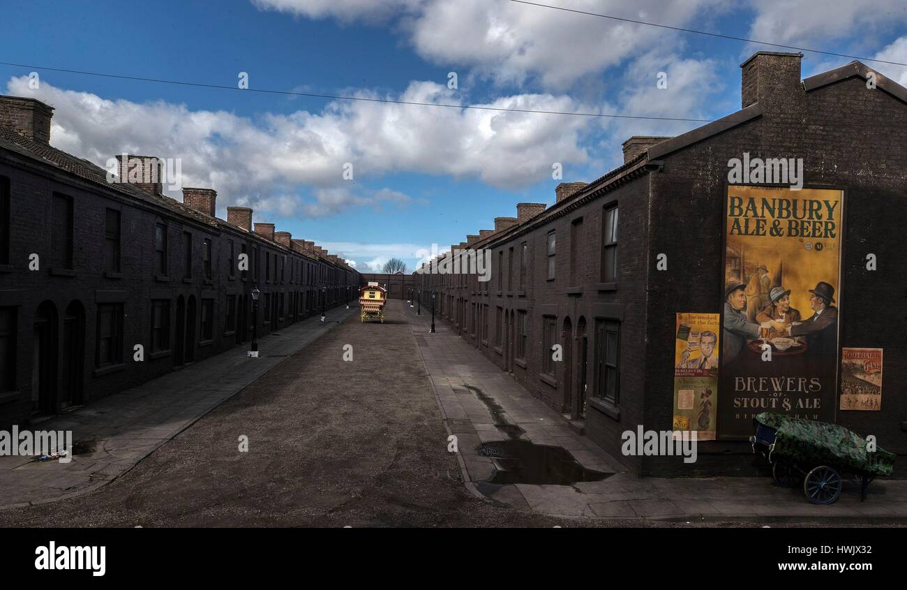 A general view of Powys Street in Liverpool, which is being used for ...