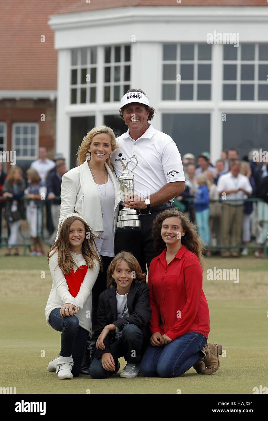 PHIL MICKELSON FAMILY THE OPEN CHAMPION THE OPEN CHAMPION MUIRFIELD ...