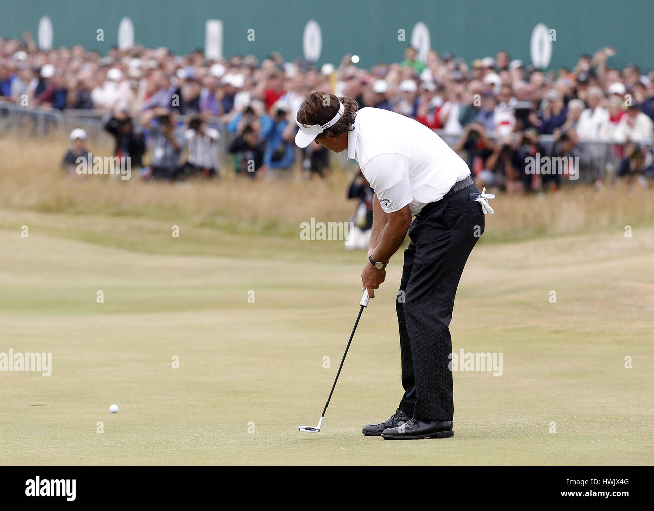 PHIL MICKELSON BIRDIES 18TH THE OPEN CHAMPIONSHIP THE OPEN CHAMPIONSHIP ...