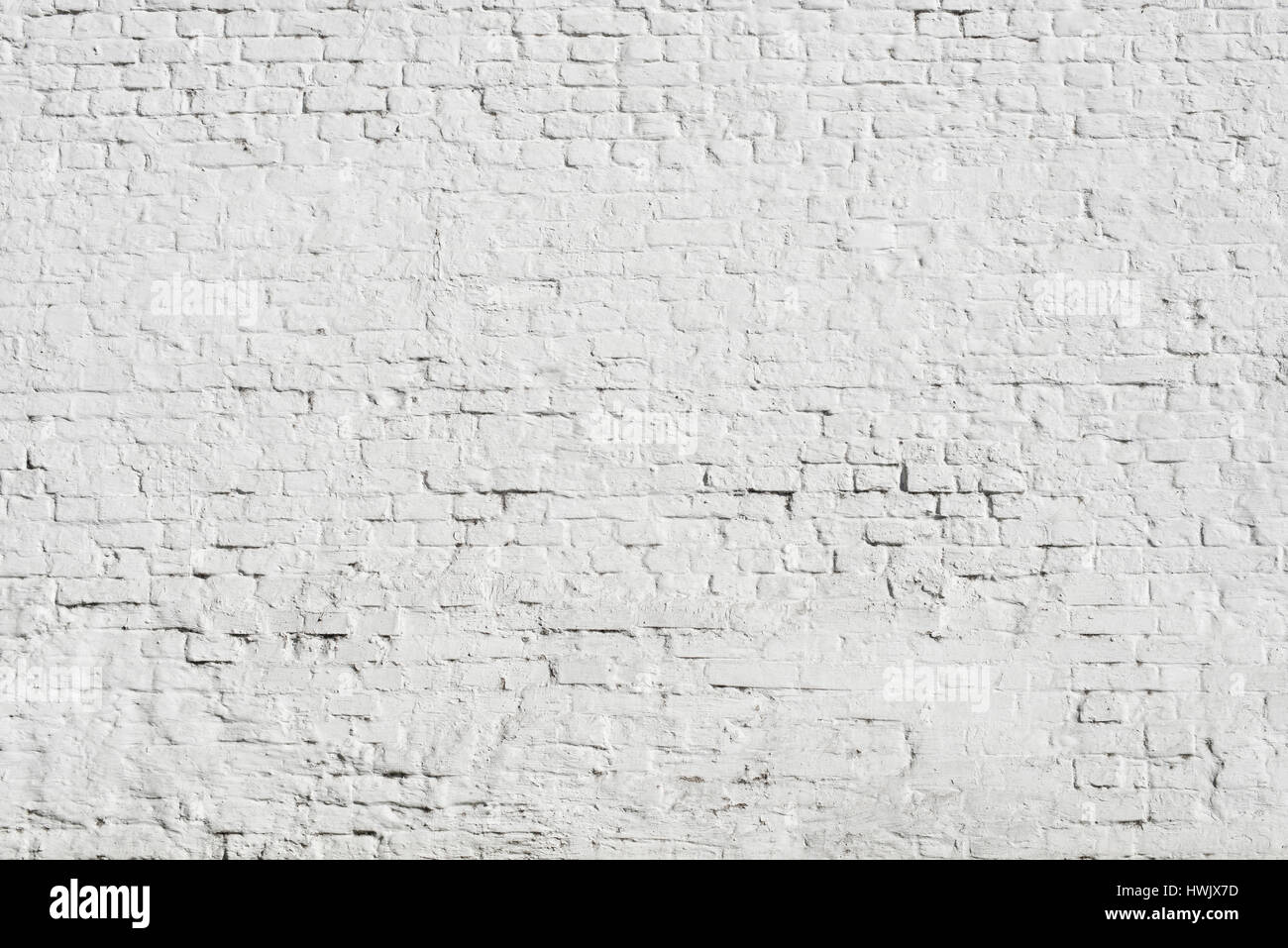 fragment huge brick wall painted by white with detailed paint texture ...