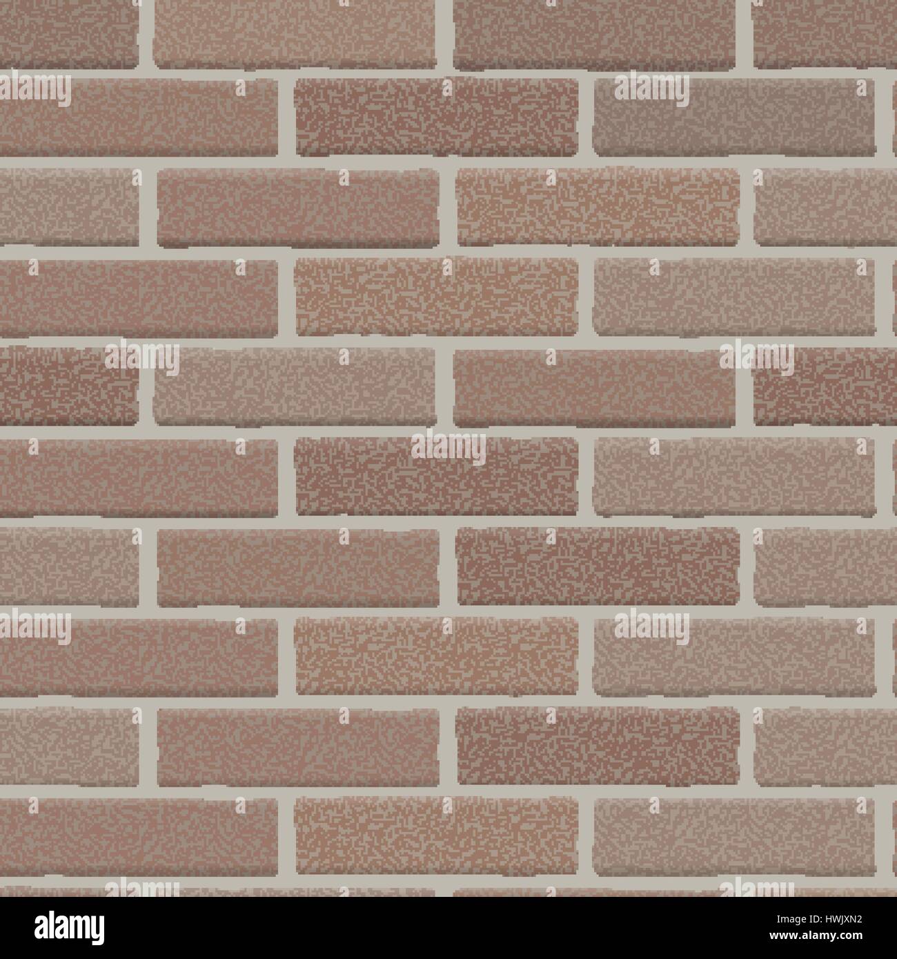 Brick Wall Seamless Vector Illustration Background Stock Vector Image ...