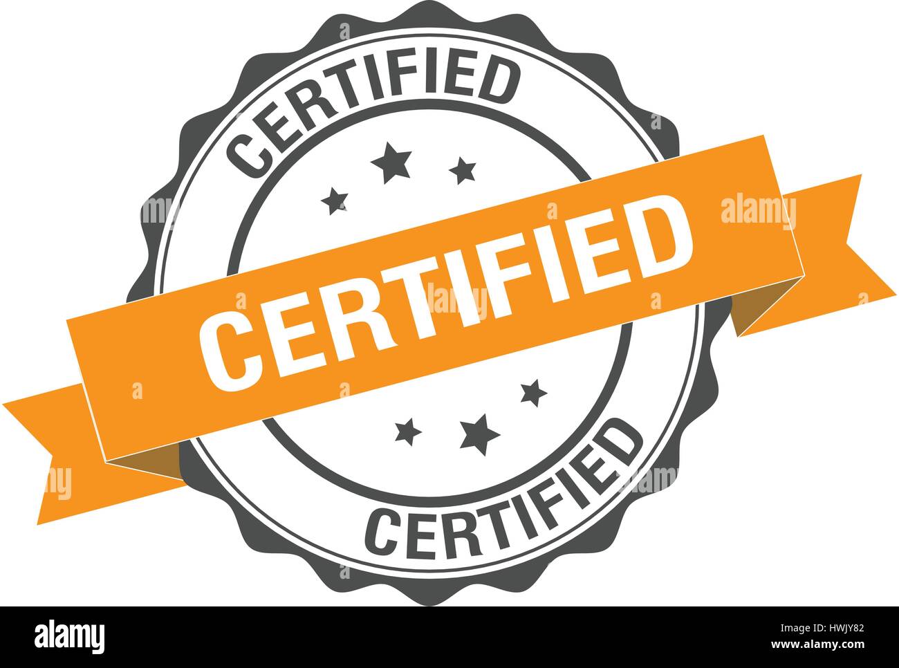 Iso certification stamp round Stock Vector Images - Alamy