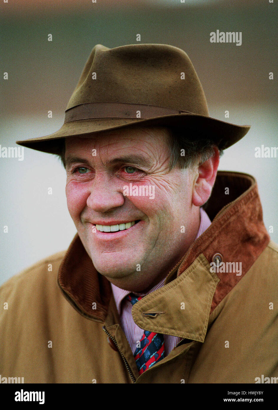 RICHARD HANNON RACE HORSE TRAINER 17 April 1992 Stock Photo - Alamy