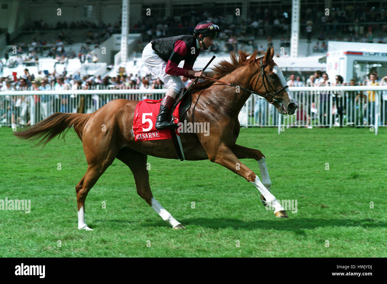 GISARNE RIDDEN BY CASH ASMUSSEN 29 June 1993 Stock Photo - Alamy