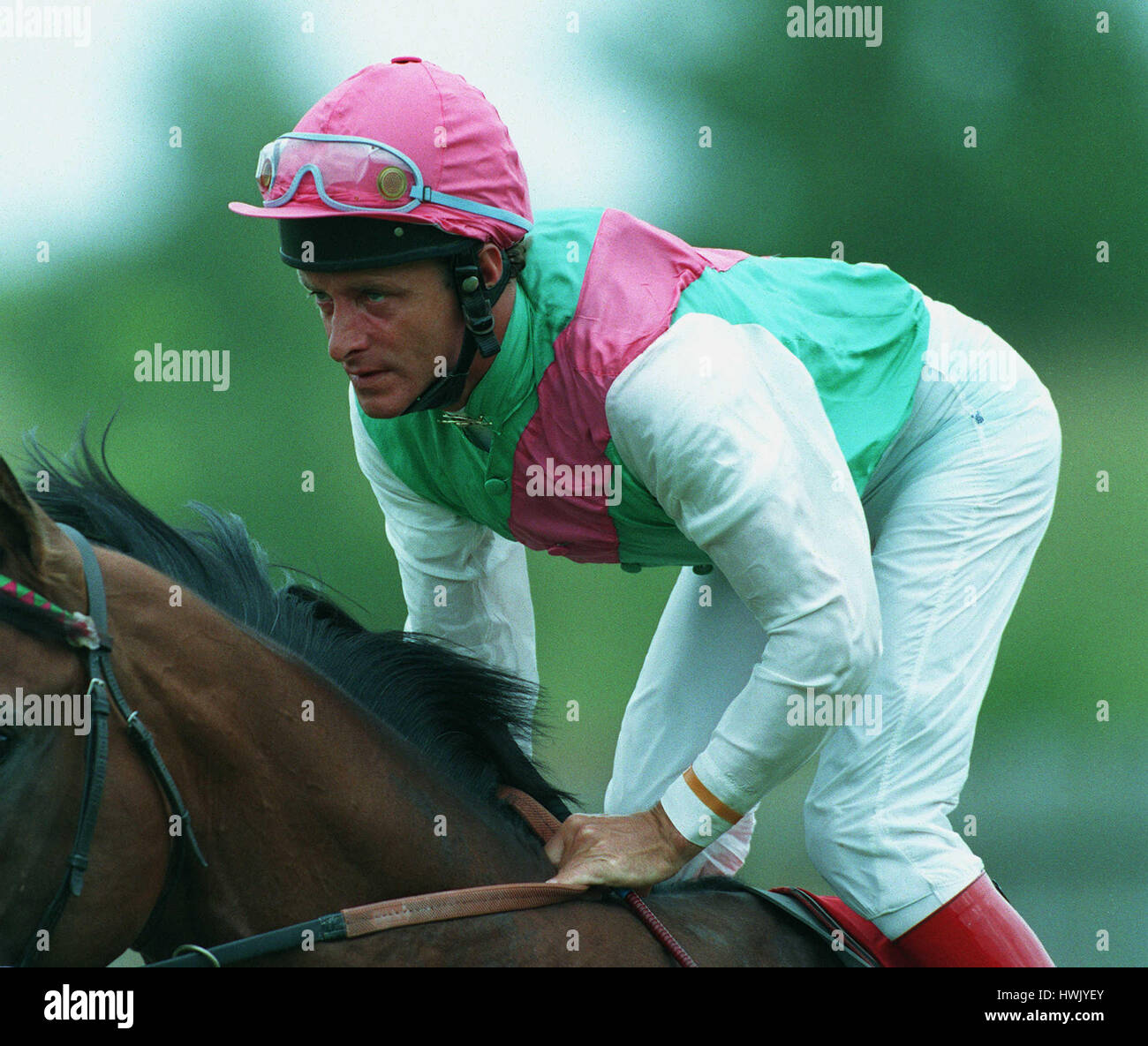 PAT EDDERY JOCKEY 09 July 1993 Stock Photo - Alamy