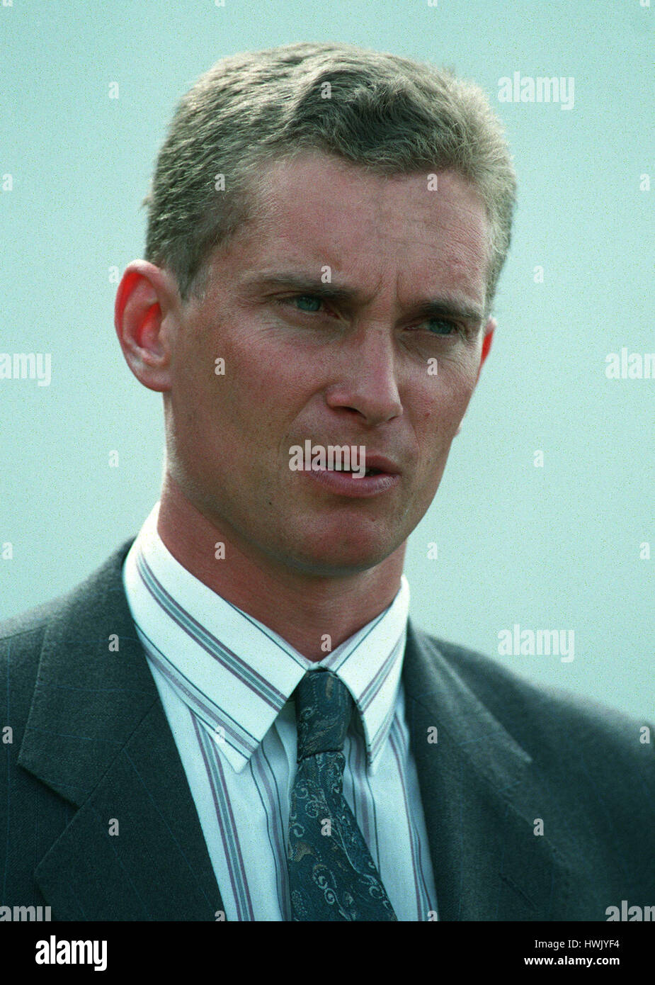SIMON DOW RACE HORSE TRAINER 09 July 1993 Stock Photo - Alamy