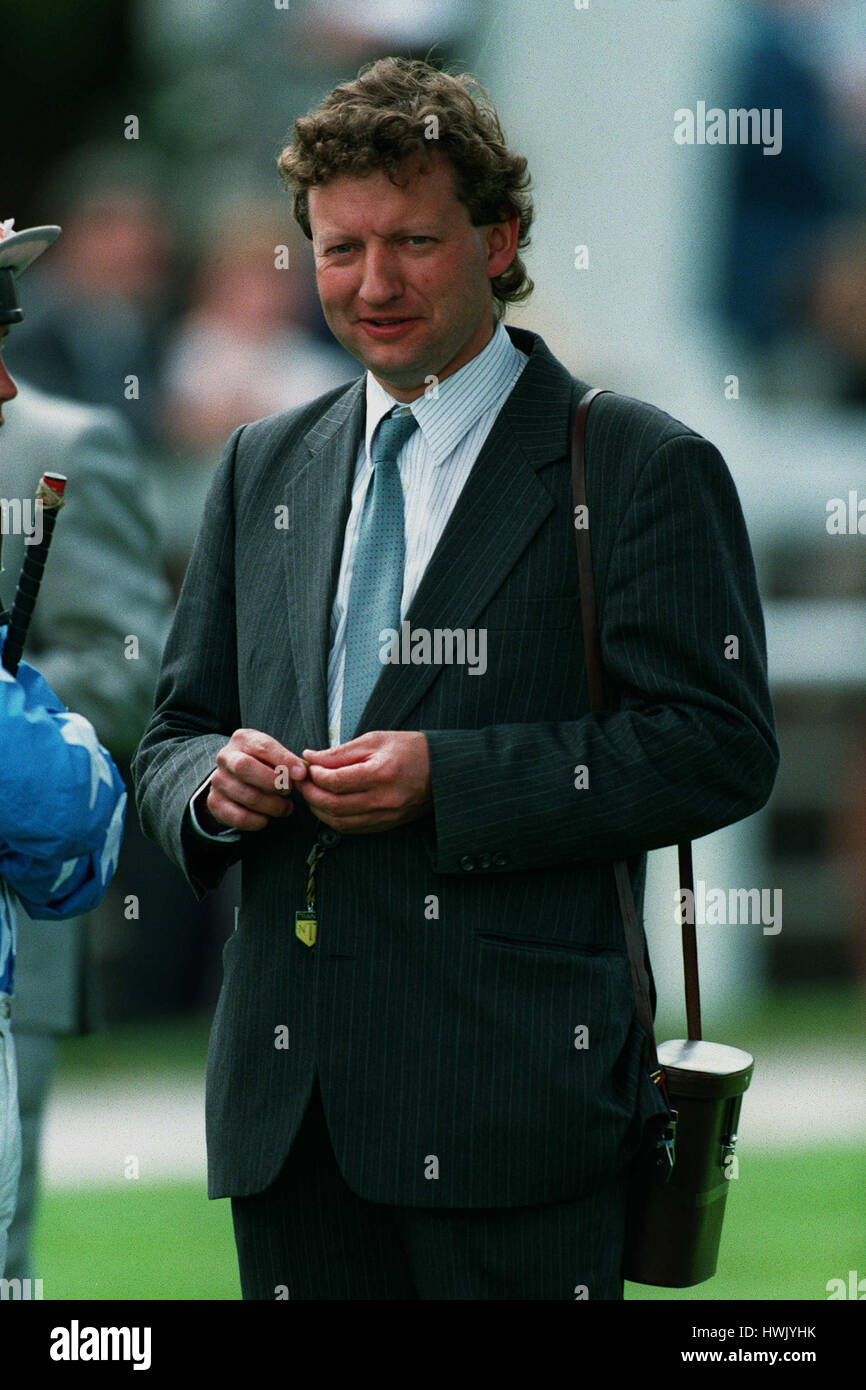 MARK JOHNSTON RACE HORSE TRAINER 10 July 1993 Stock Photo - Alamy