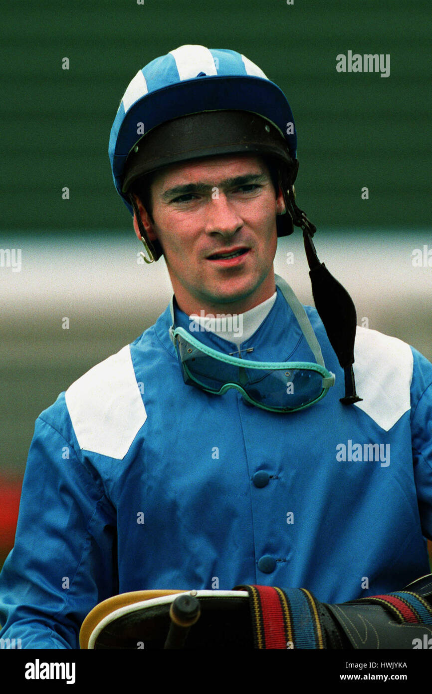 RICHARD HILLS JOCKEY 20 August 1993 Stock Photo - Alamy