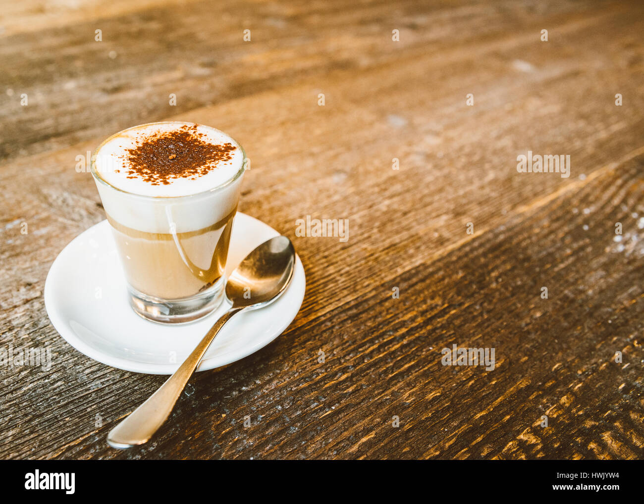 Marocchino (Caffè Marocchino) is a coffee drink served in a small glass ...