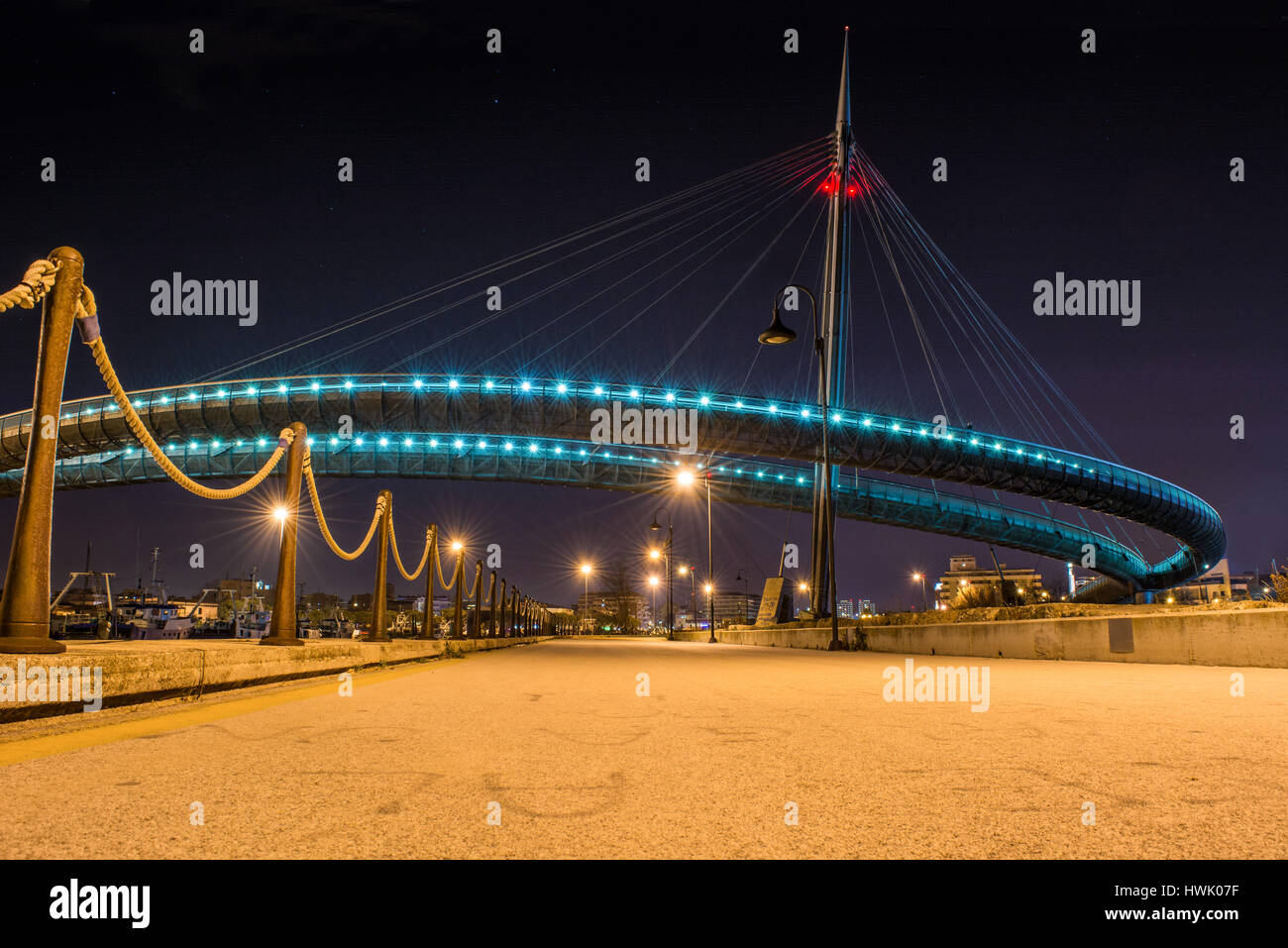 Pescara, Italy - 17 March 2017 - The Ponte del Mare monumental bridge ...