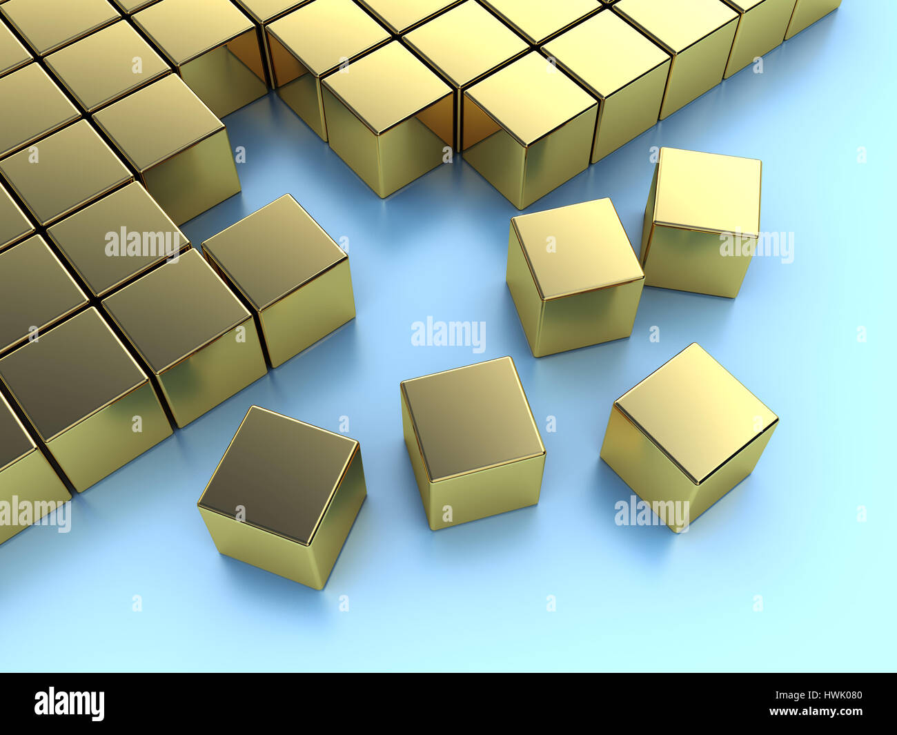 Gold boxes hi-res stock photography and images - Alamy