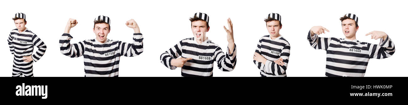 Funny prison inmate in concept Stock Photo - Alamy