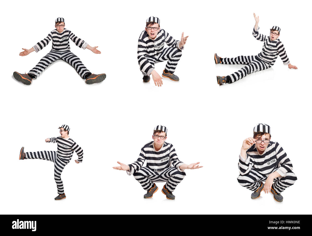 Funny prison inmate in concept Stock Photo - Alamy