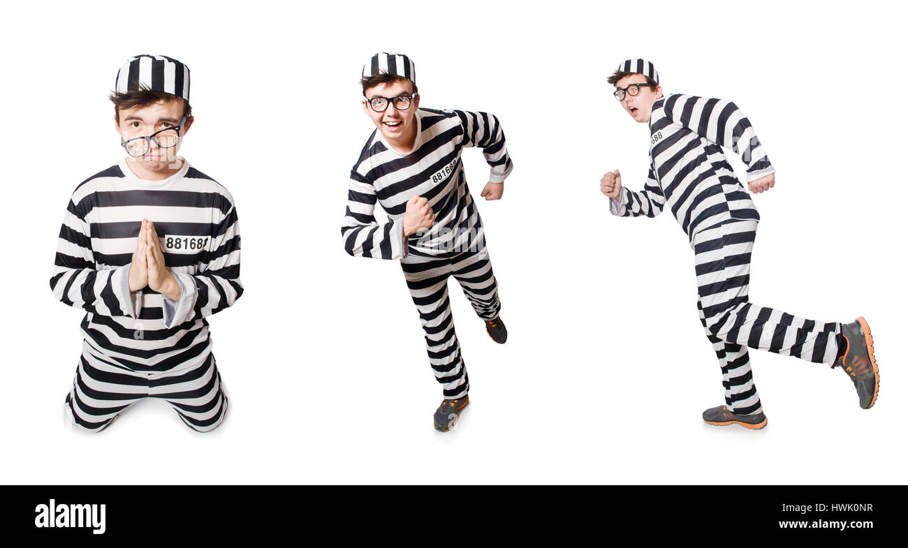 Funny prison inmate in concept Stock Photo - Alamy