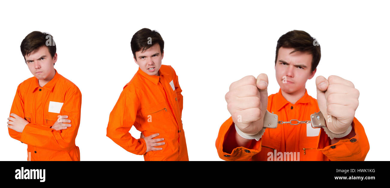 Funny prison inmate in concept Stock Photo - Alamy