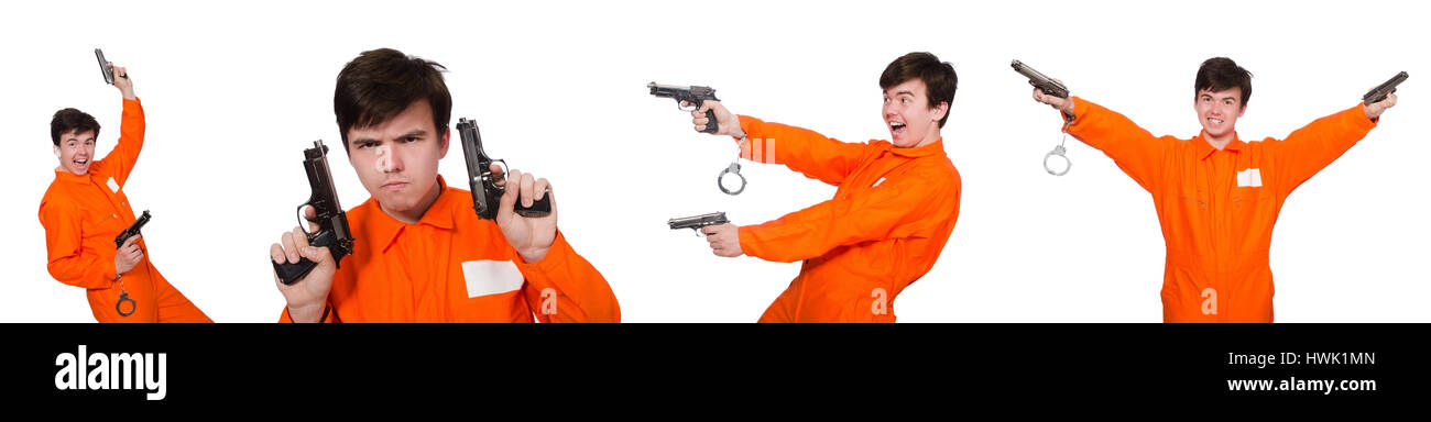 Funny prison inmate in concept Stock Photo - Alamy