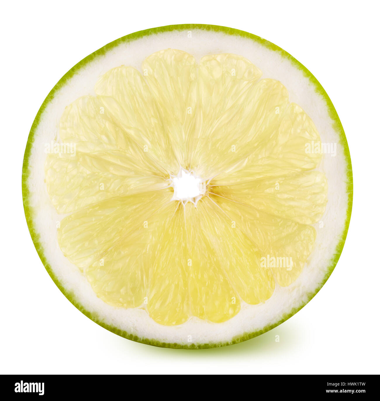 sweetie fruit Cut Isolated on white background clipping path Stock ...