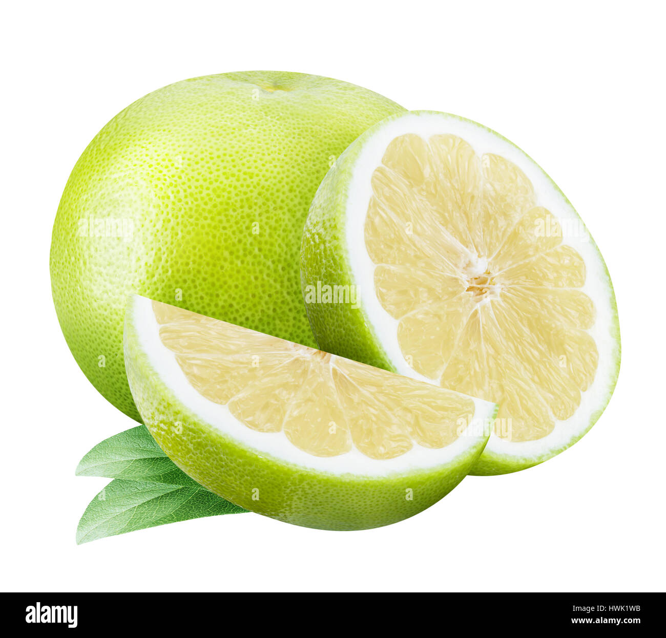 sweetie fruit Cut Isolated on white background clipping path Stock ...
