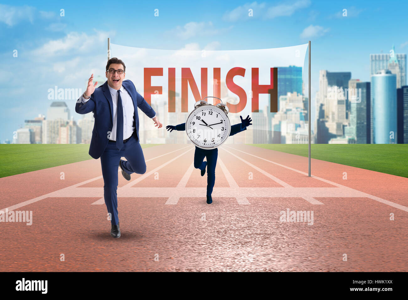 Businessman failing to meet the challenging deadlines Stock Photo - Alamy