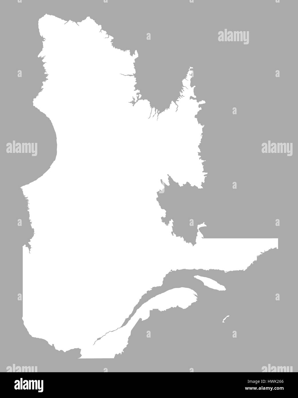 Map of Quebec Stock Photo - Alamy