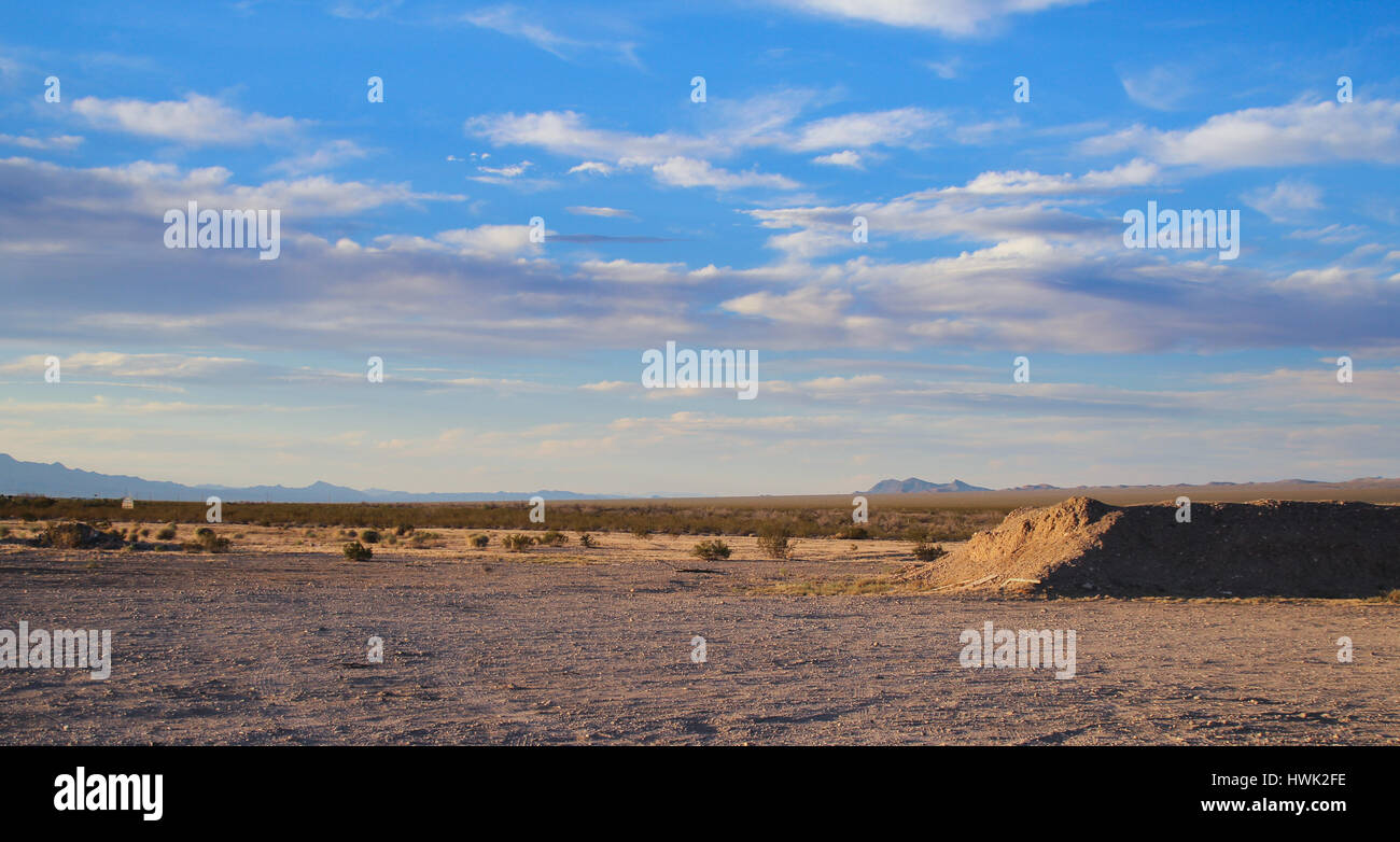 Arizona desert with blue sky, USA Stock Photo - Alamy