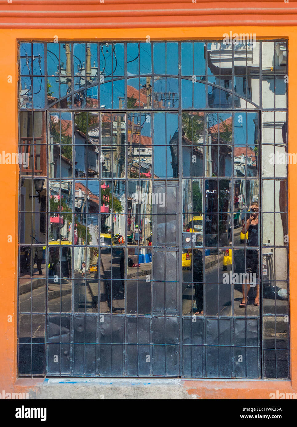 Cartagena street view Stock Photo - Alamy