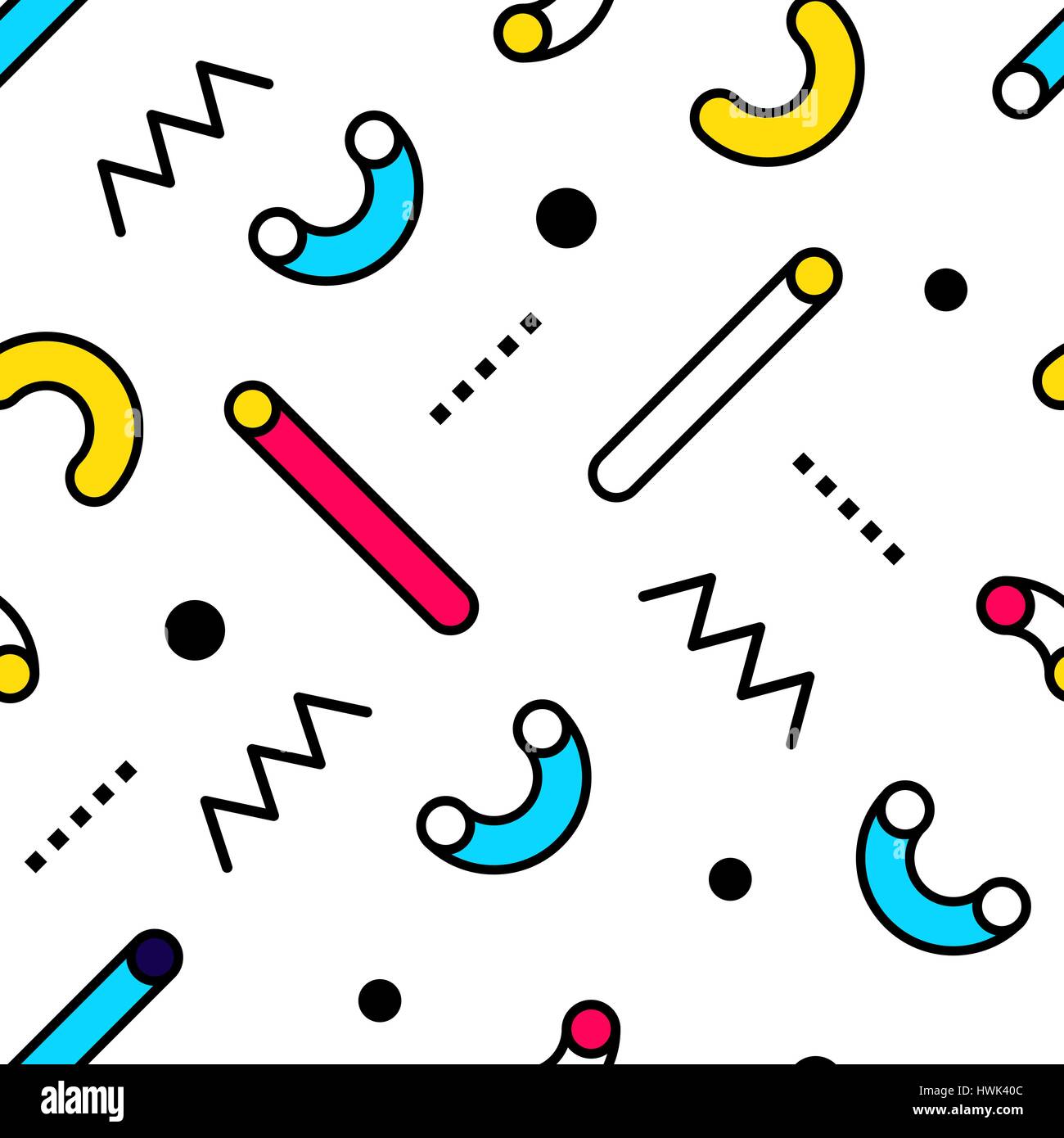 Memphis seamless retro background Stock Vector Images - Alamy