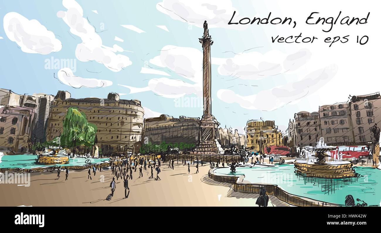 City walk uk Stock Vector Images - Alamy