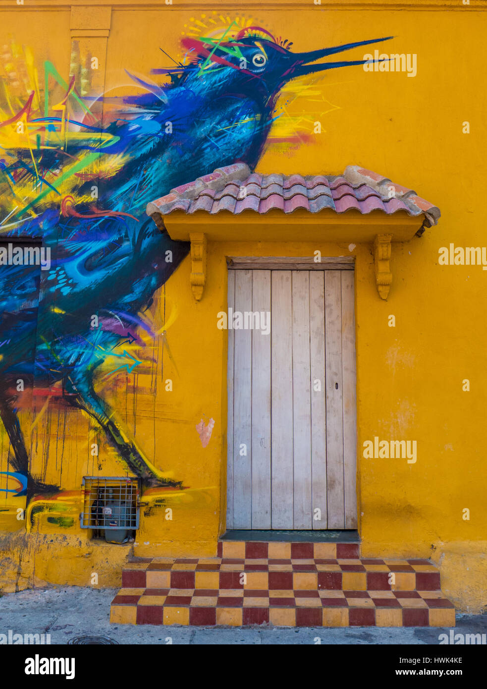 Cartagena street view Stock Photo - Alamy