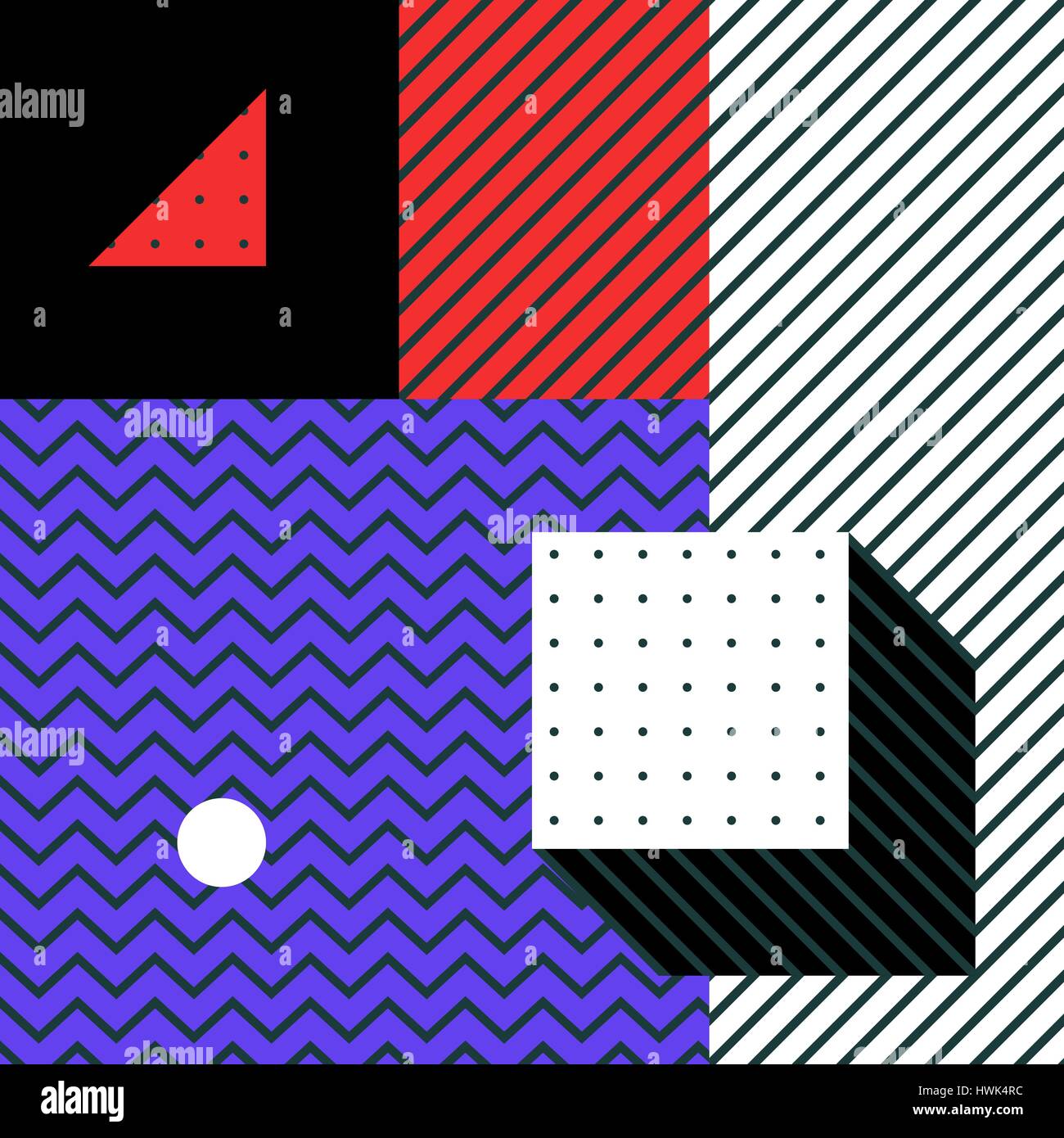 Neo Memphis patches stickers Stock Vector Image & Art - Alamy