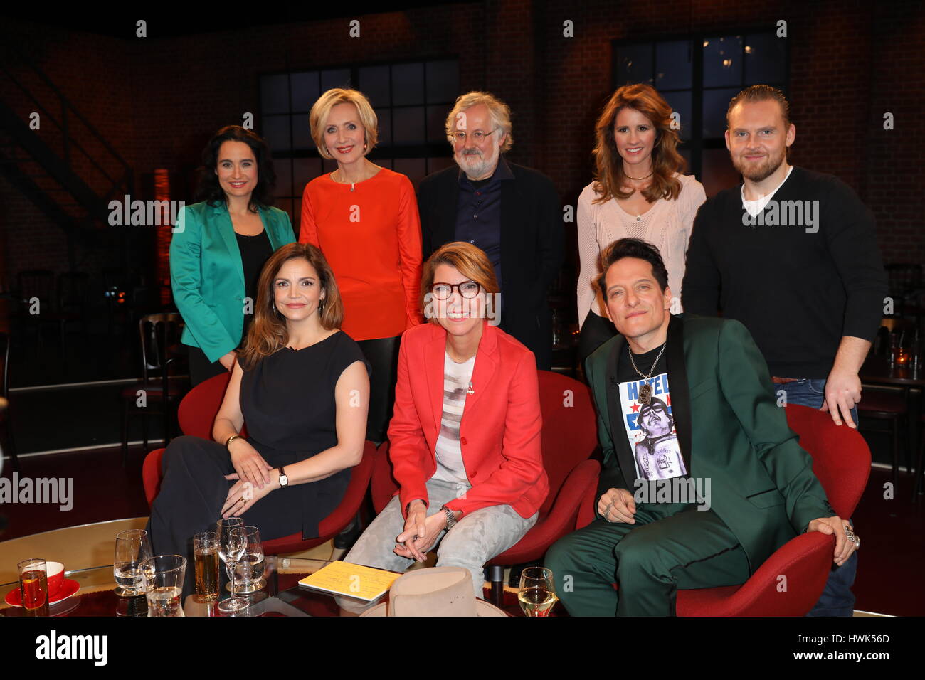 Guests attending Koelner" Treff (episode 409) at WDR Studio BS2 in ...