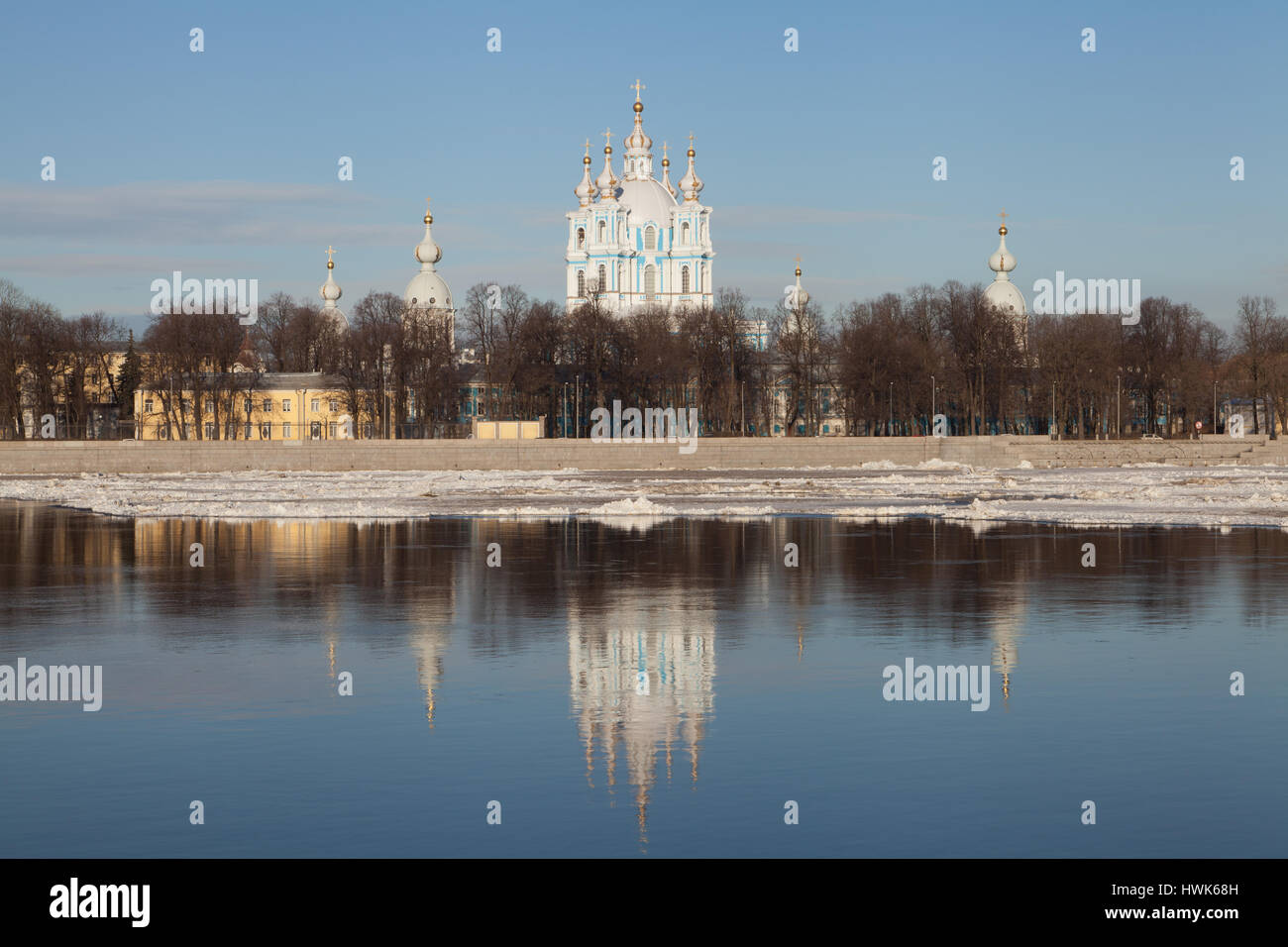 Smolny Convent of the Resurrection, St. Petersburg, Russia Stock Photo ...