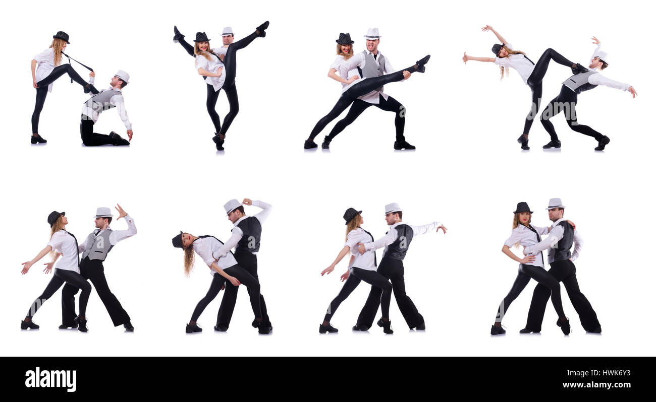 Pair of dancers dancing modern dances Stock Photo - Alamy