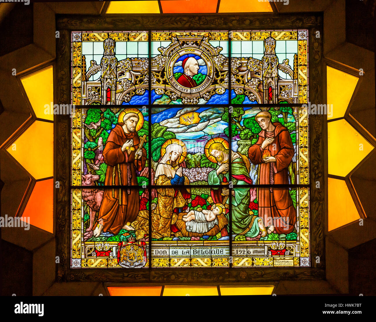 Three Kings Nativity Stained Glass Saint Catherine Church Church of the ...