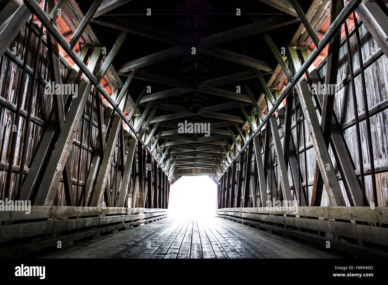 Inside the covered bridge hi-res stock photography and images - Alamy