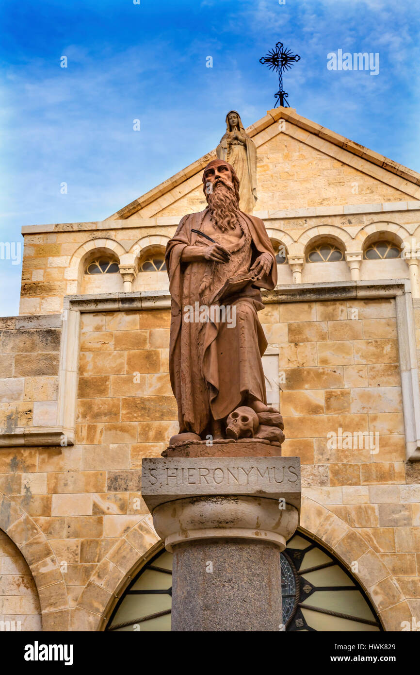 Saint Jerome Statue Saint Catherine Church Church of the Nativity ...